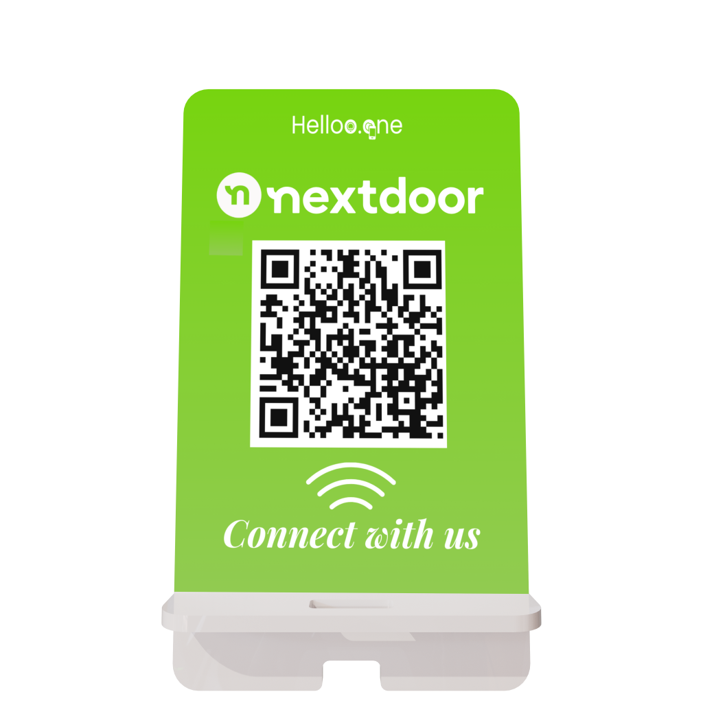 Nextdoor NFC Standee: Connect with 10x More Neighbors